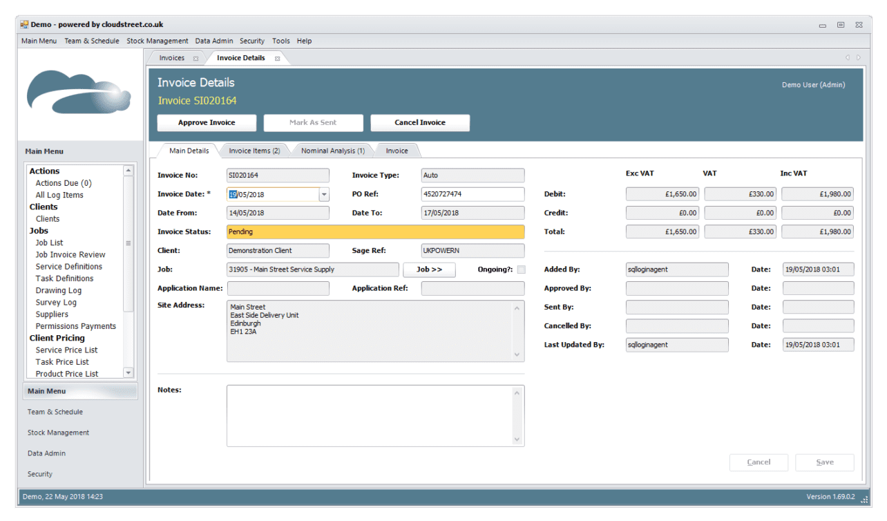 Invoice Management | Cloud Street