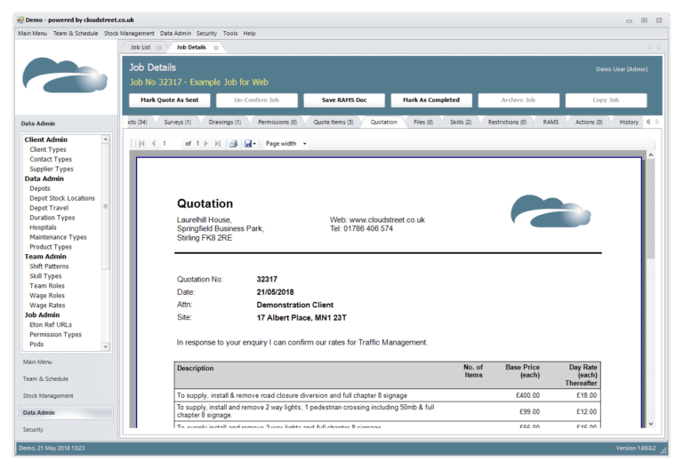 Quotations & Estimates | Cloud Street