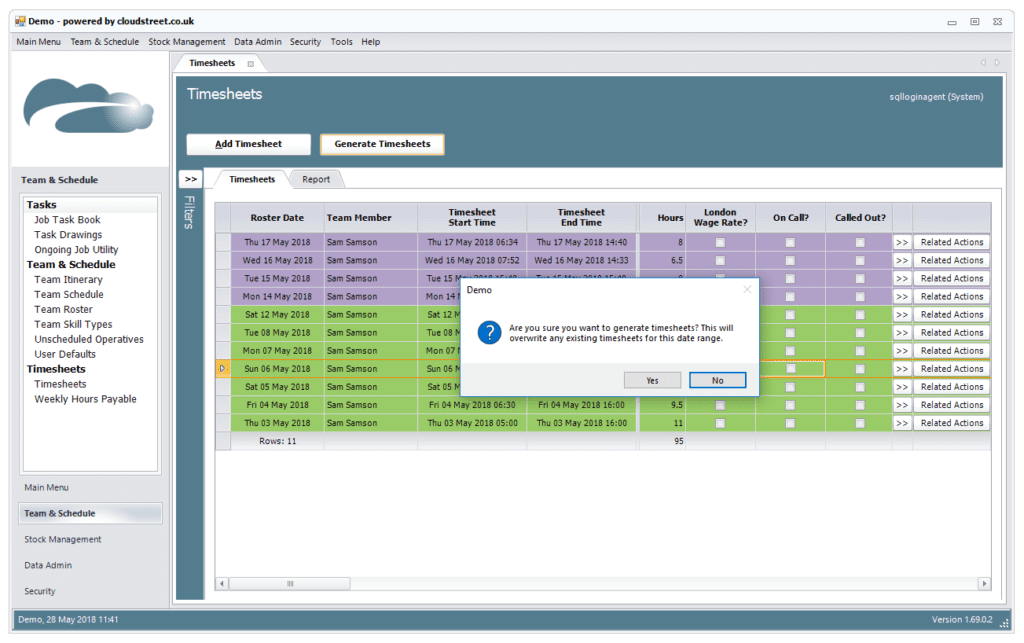 Timesheet & Resource Scheduling | Cloud Street